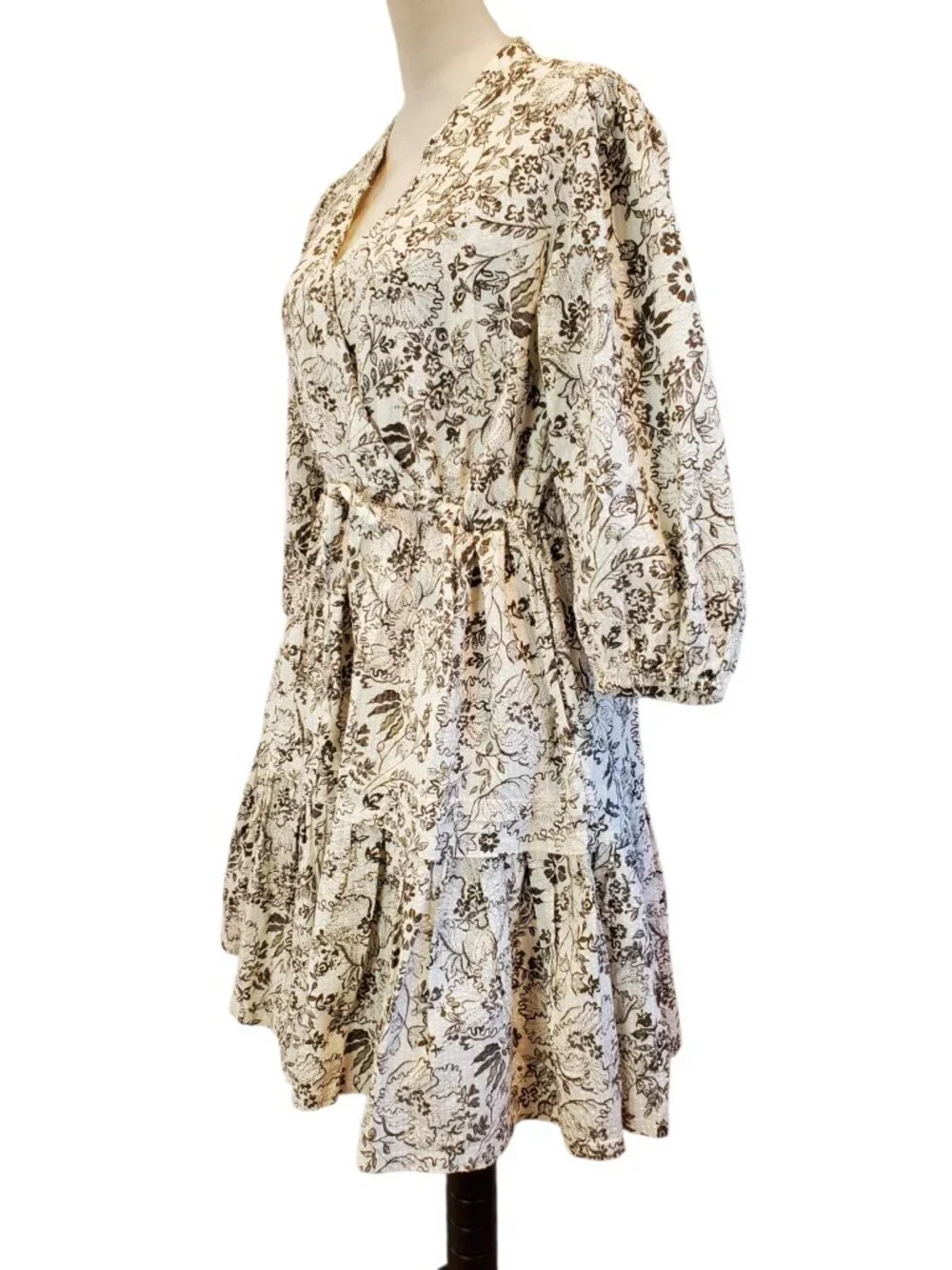 Fatface | Dresses | New Fatface Sz 8r Nancy Ivory Linear Floral 0 ...
